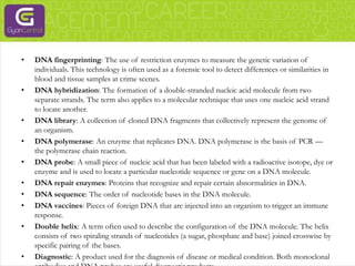Glossary of biotechnology | PPT