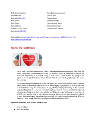Cardiology Glossary | DOCX