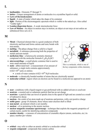 Glossary of chemistry terms wikipedia, the free encyclopedia | PDF