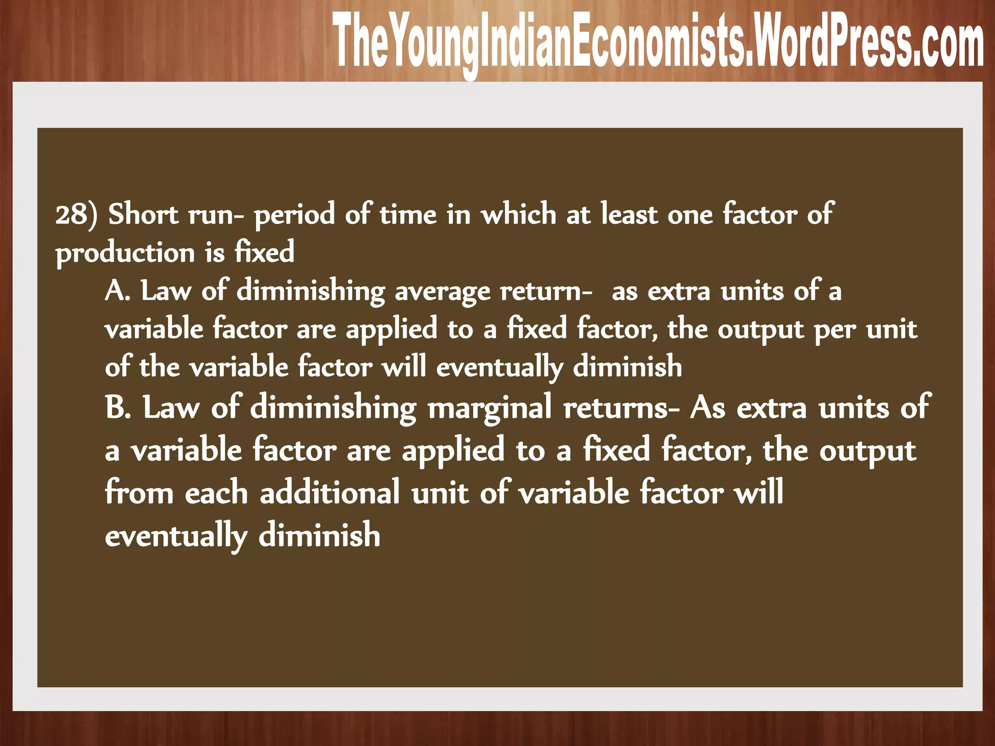 Glossary of Economic terms | PDF