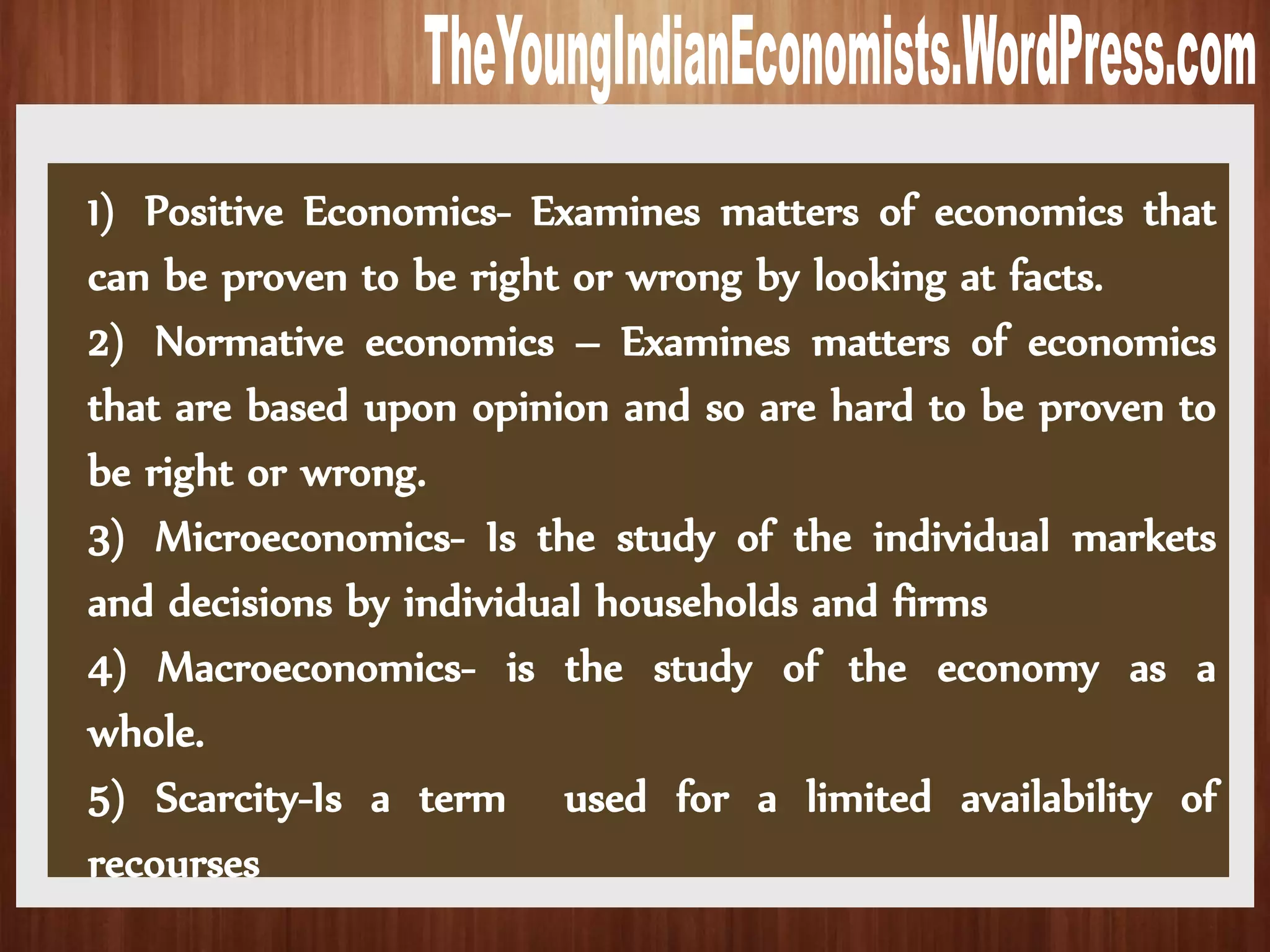 Glossary of Economic terms | PDF