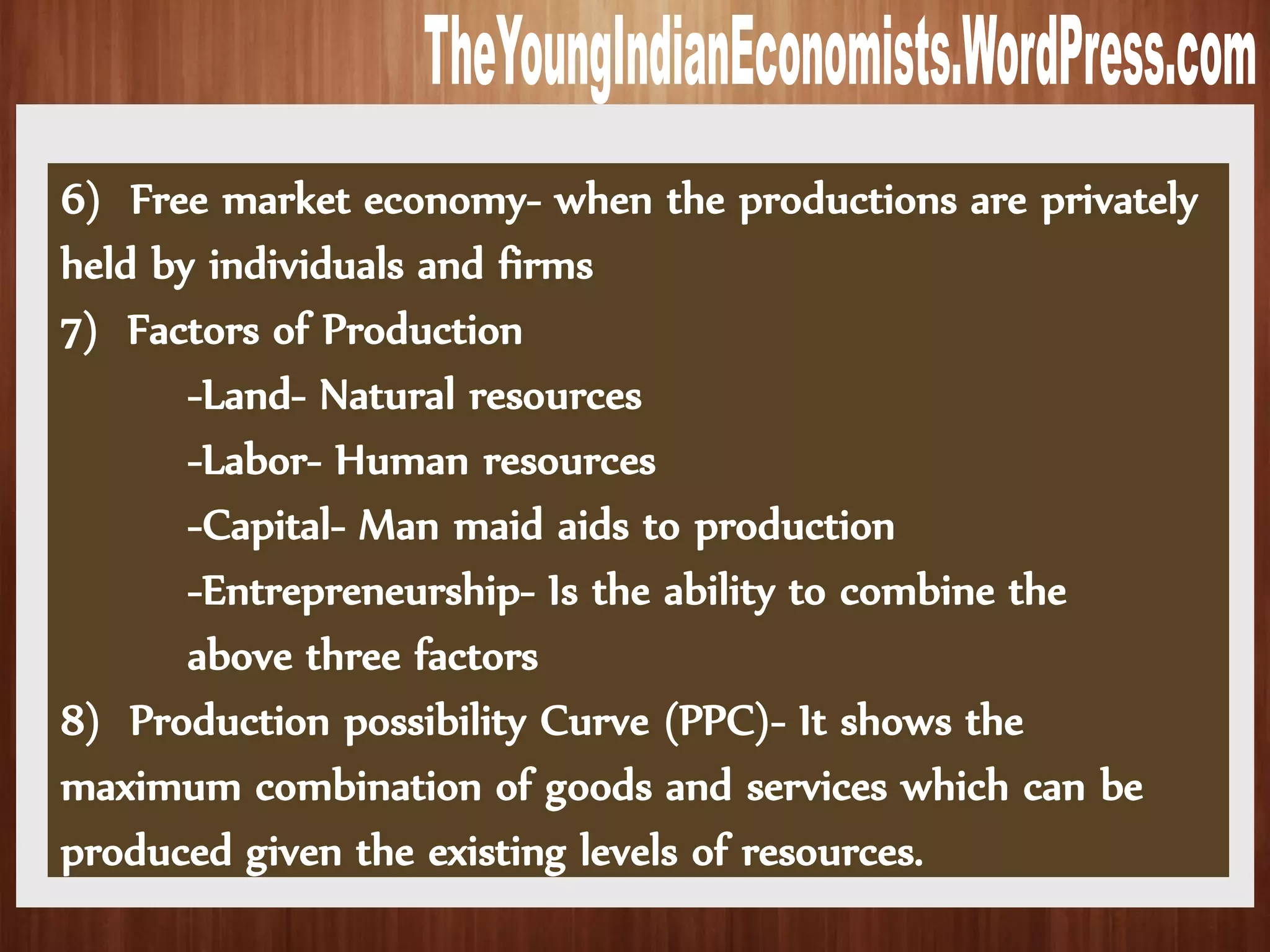 Glossary of Economic terms | PDF