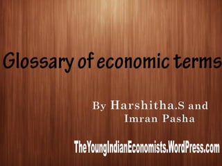 Glossary of Economic terms | PDF