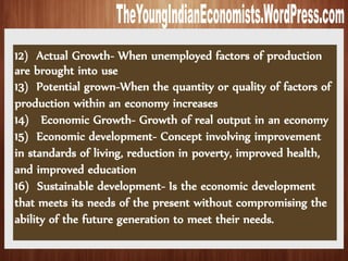 Glossary of Economic terms | PDF