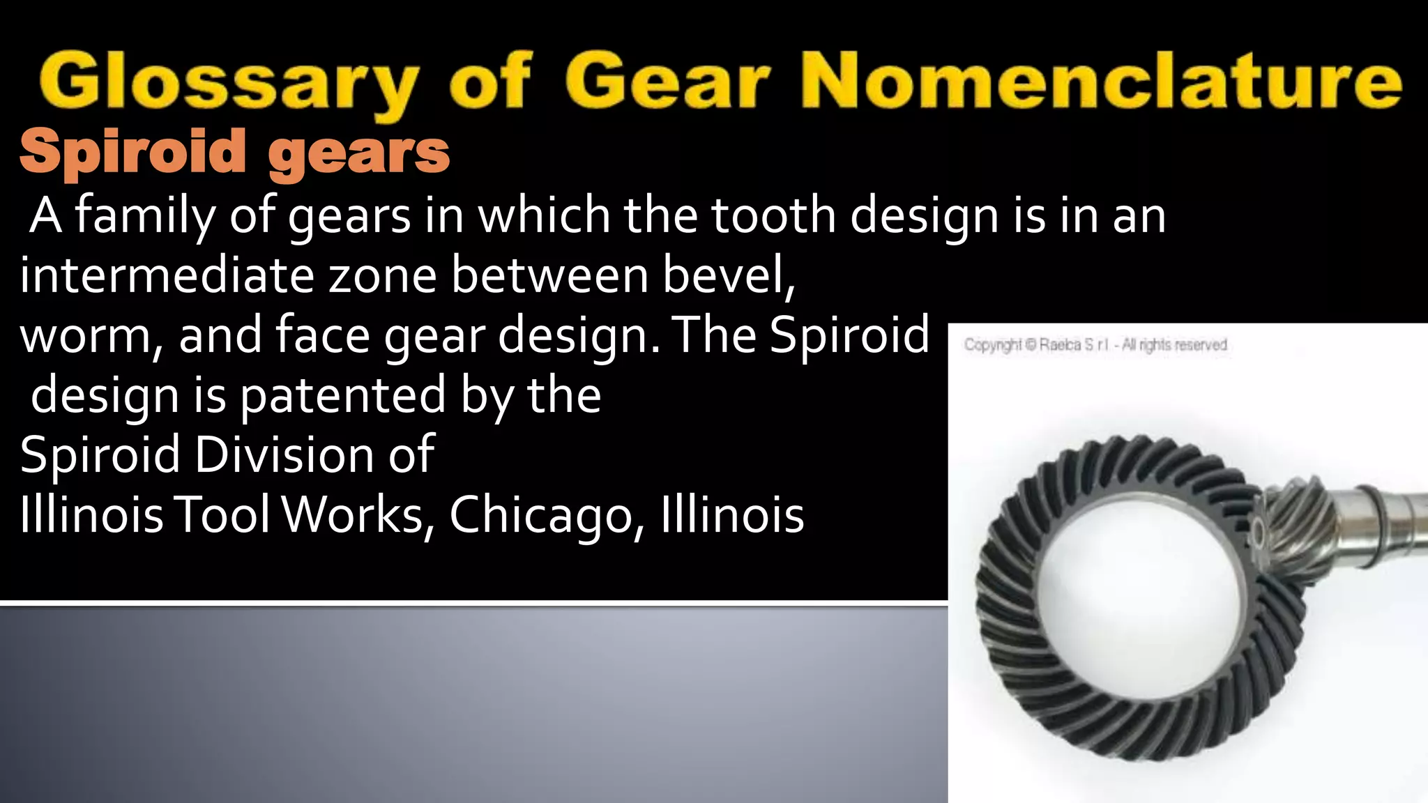 Glossary of gear nomenclature | PPTX