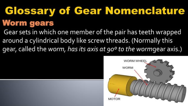 Glossary of gear nomenclature | PPTX