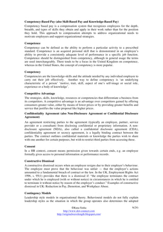 Glossary of HR terms | PDF