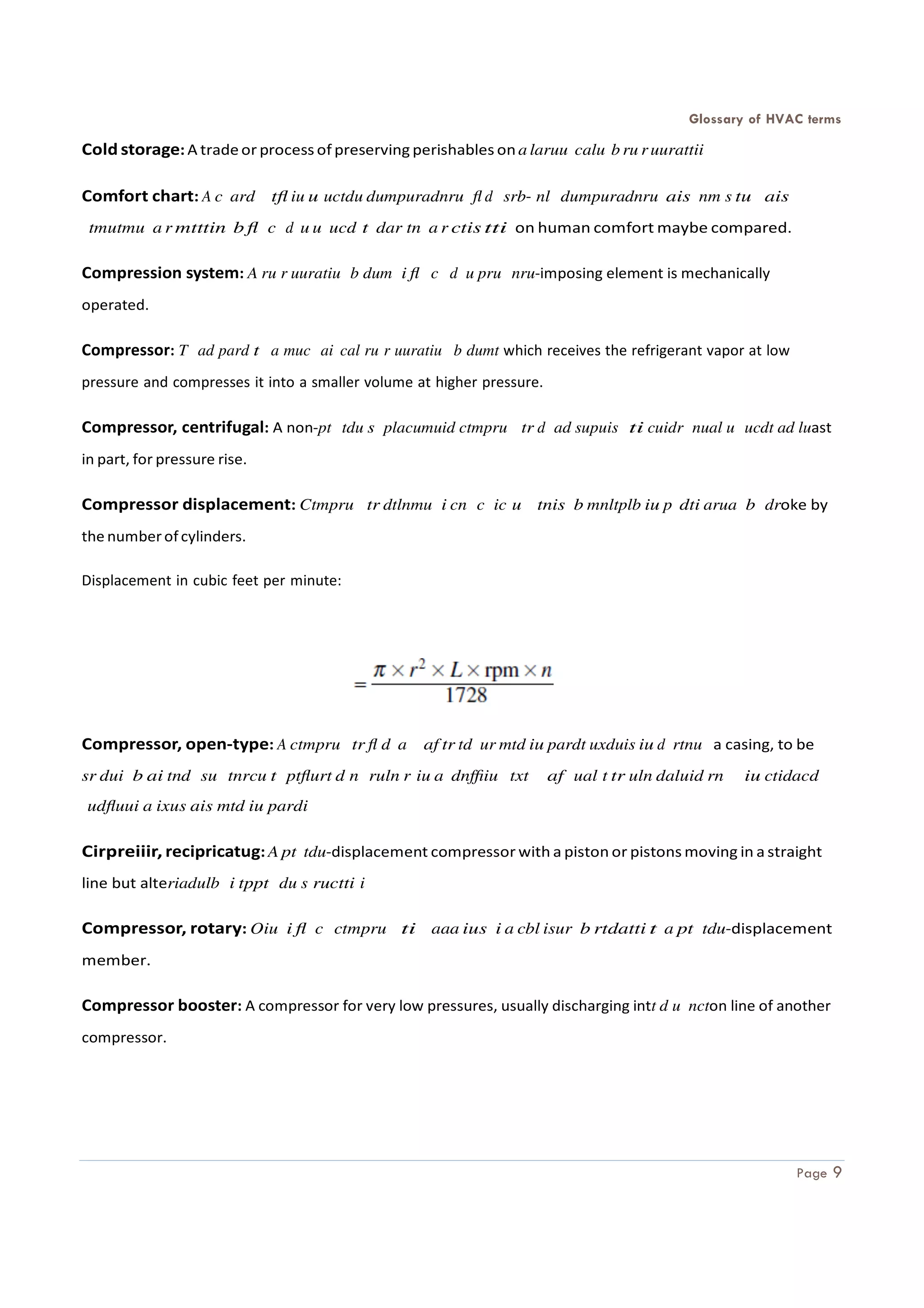 Glossary of HVAC Terms | PDF