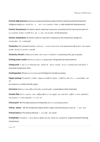 Glossary of HVAC Terms | PDF