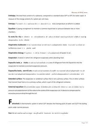 Glossary of HVAC Terms | PDF