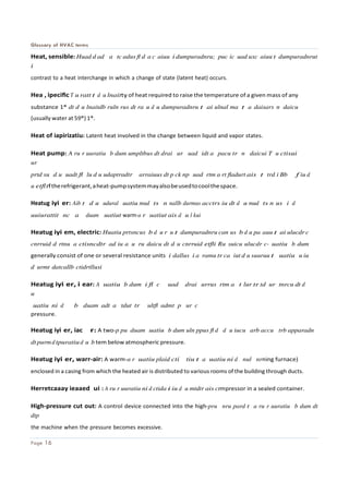 Glossary of HVAC Terms | PDF