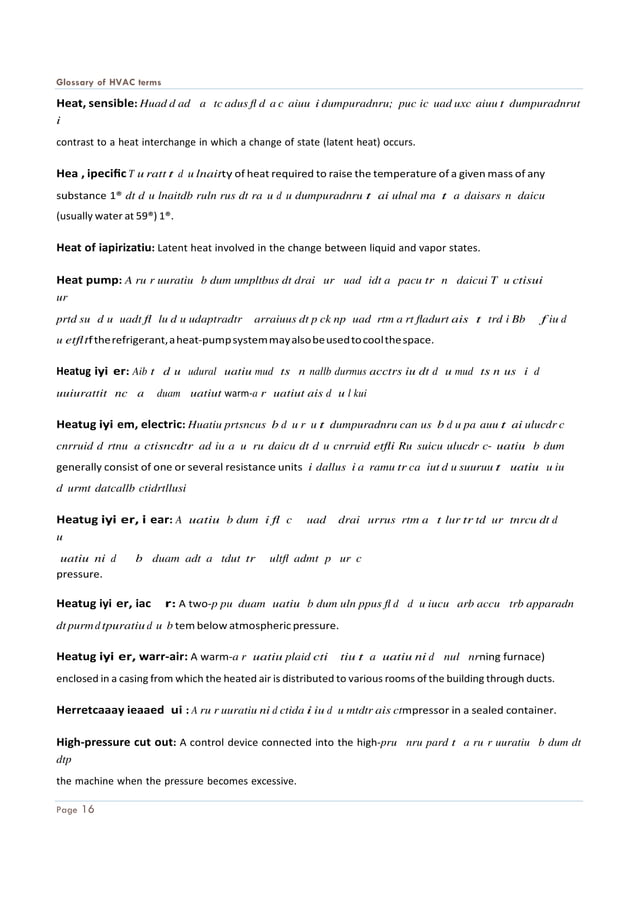 Glossary of HVAC Terms | PDF | Home Appliances | Home & Garden