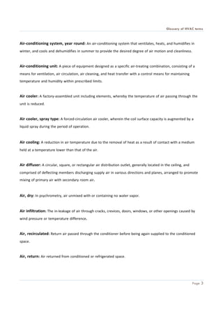 Glossary of HVAC Terms | PDF