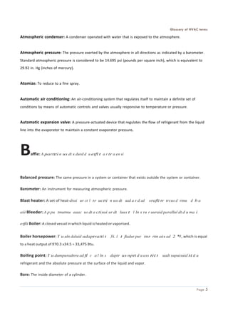 Glossary of HVAC Terms | PDF