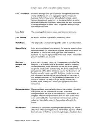 Glossary of insurance_terms a-z | PDF