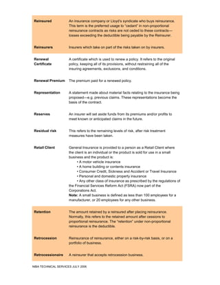 Glossary of insurance_terms a-z | PDF