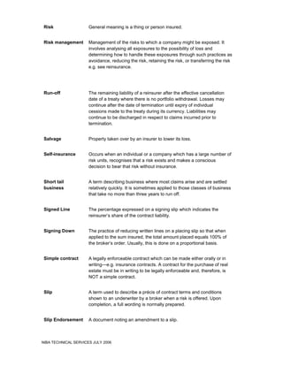 Glossary of insurance_terms a-z | PDF