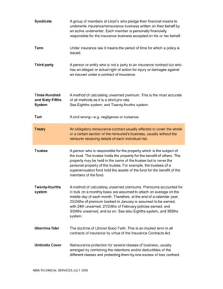 Glossary of insurance_terms a-z | PDF