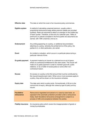Glossary of insurance_terms a-z | PDF