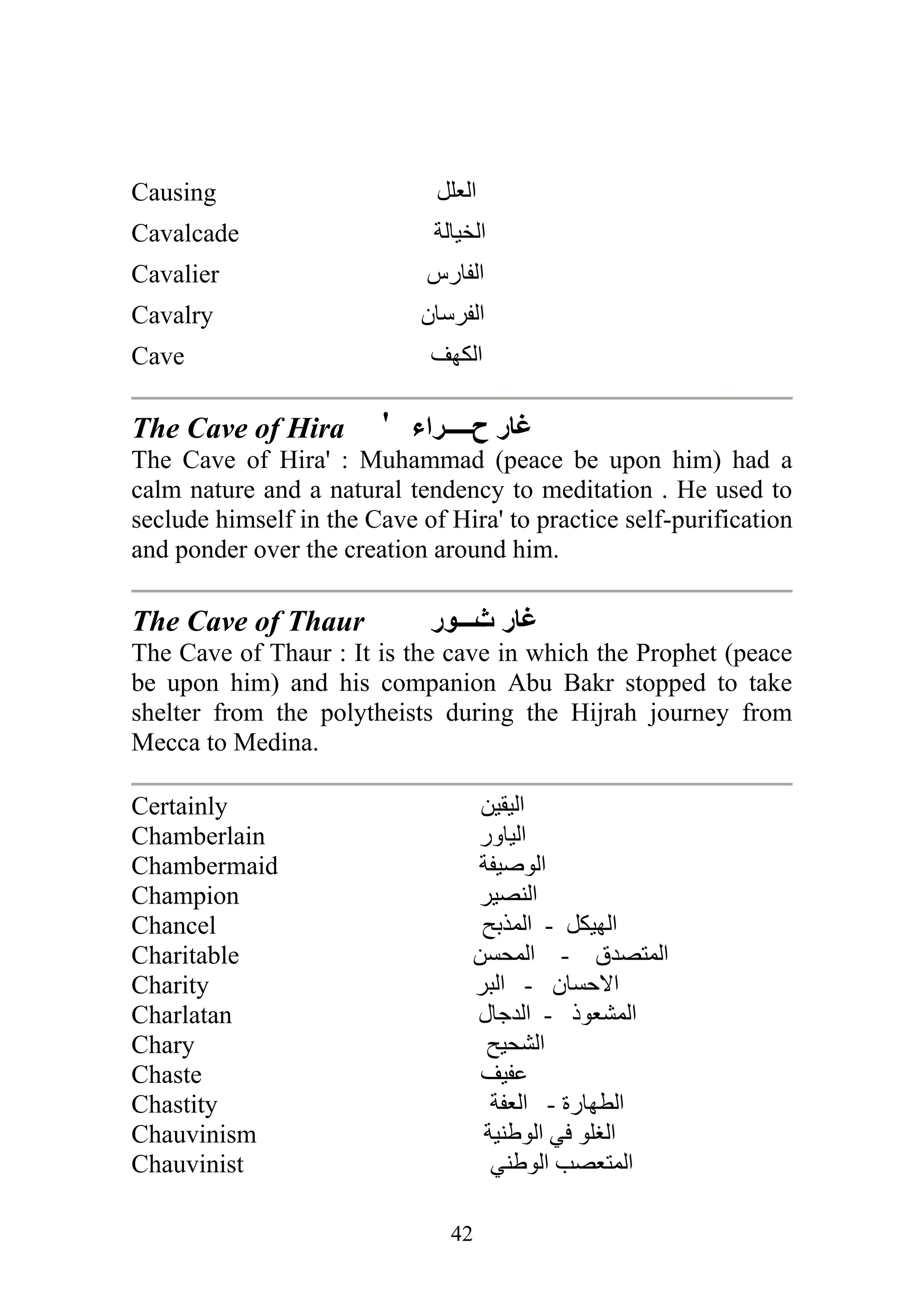 Glossary Of Islamic Terms | PDF