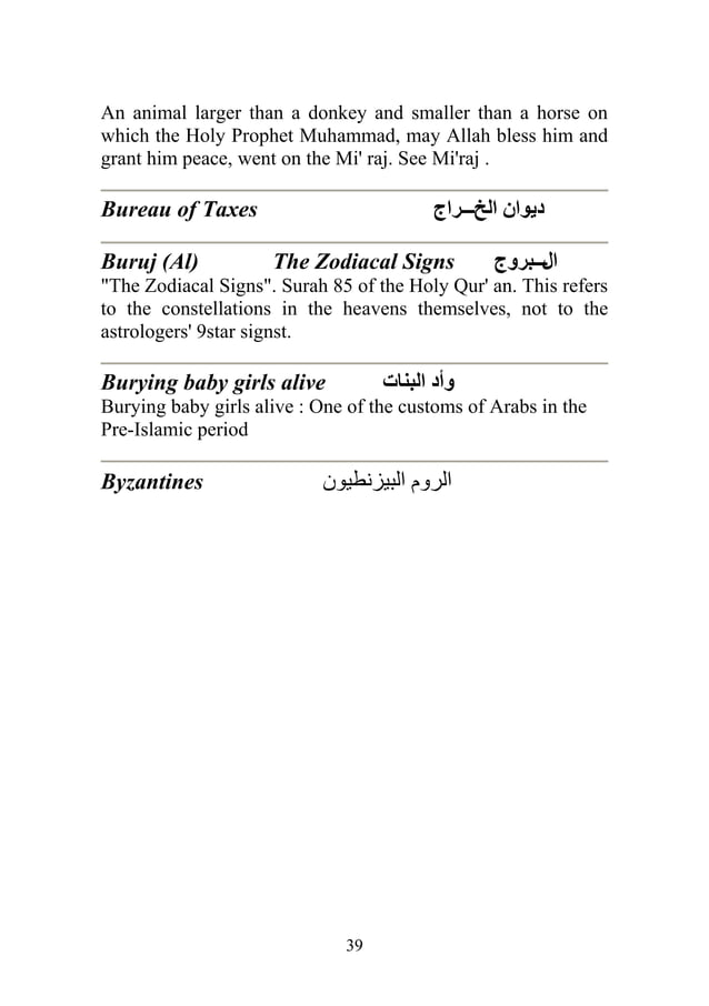Glossary Of Islamic Terms | PDF