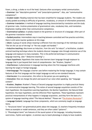 Glossary of language teaching terms and idea1 | DOCX