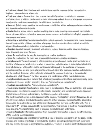 Glossary of language teaching terms and idea1 | DOCX