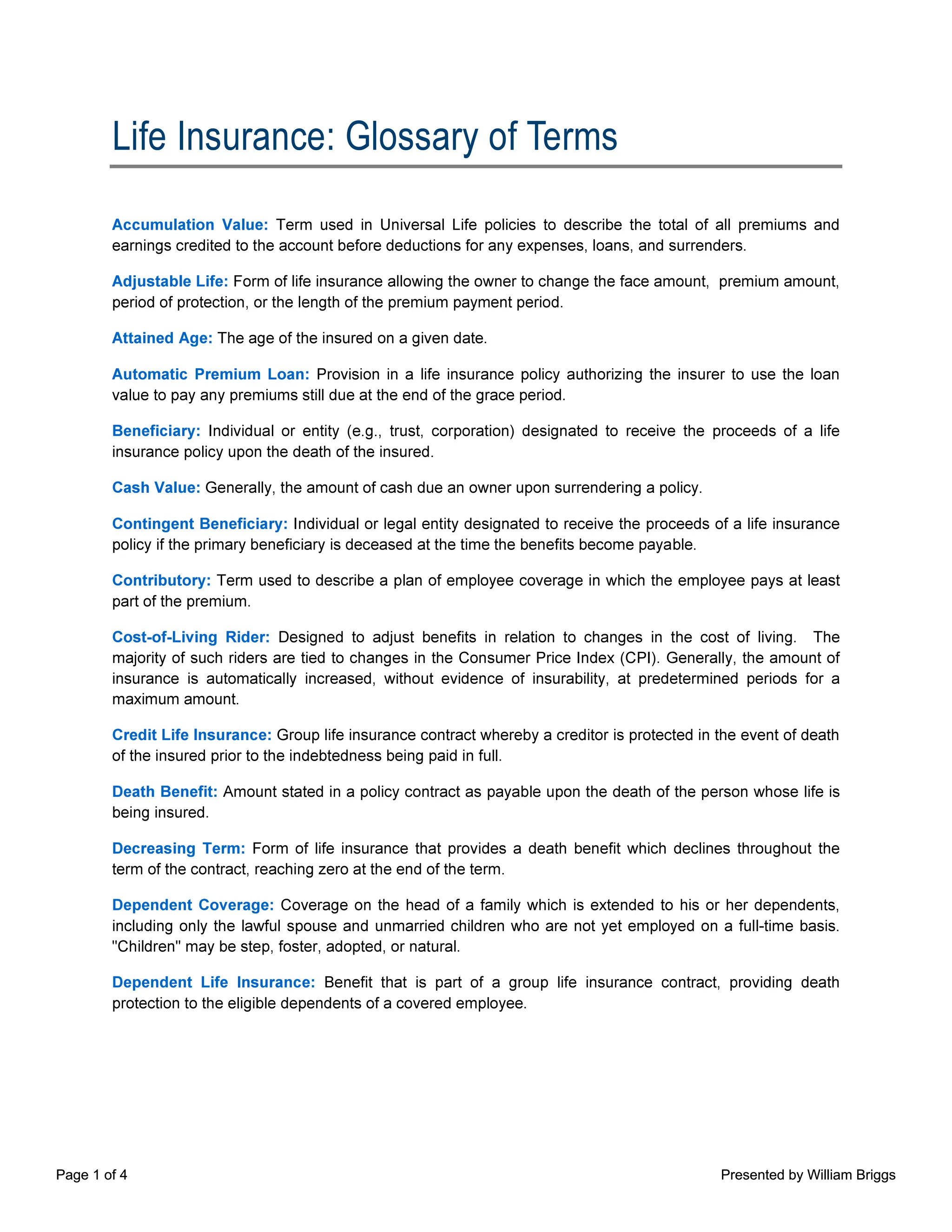 glossary of life terms for life insurance.pdf