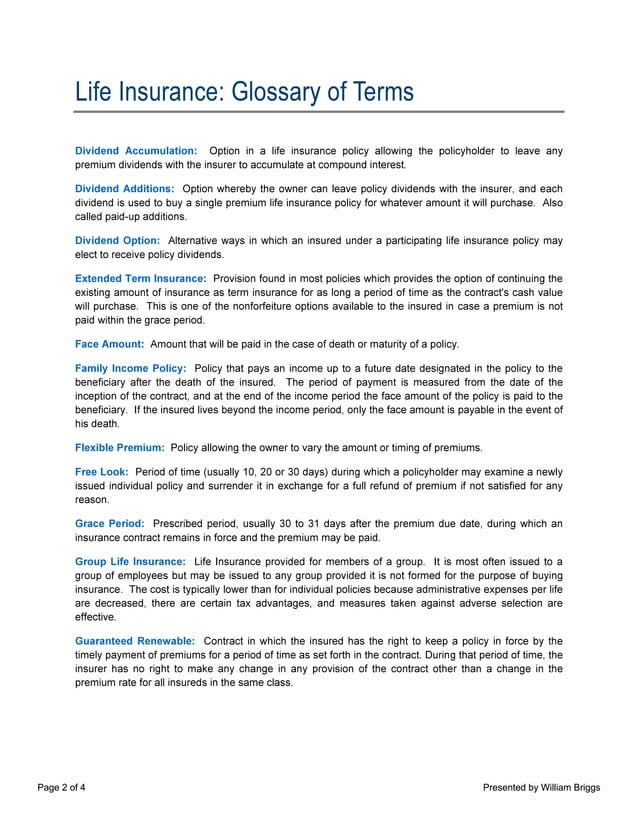 glossary of life terms for life insurance.pdf