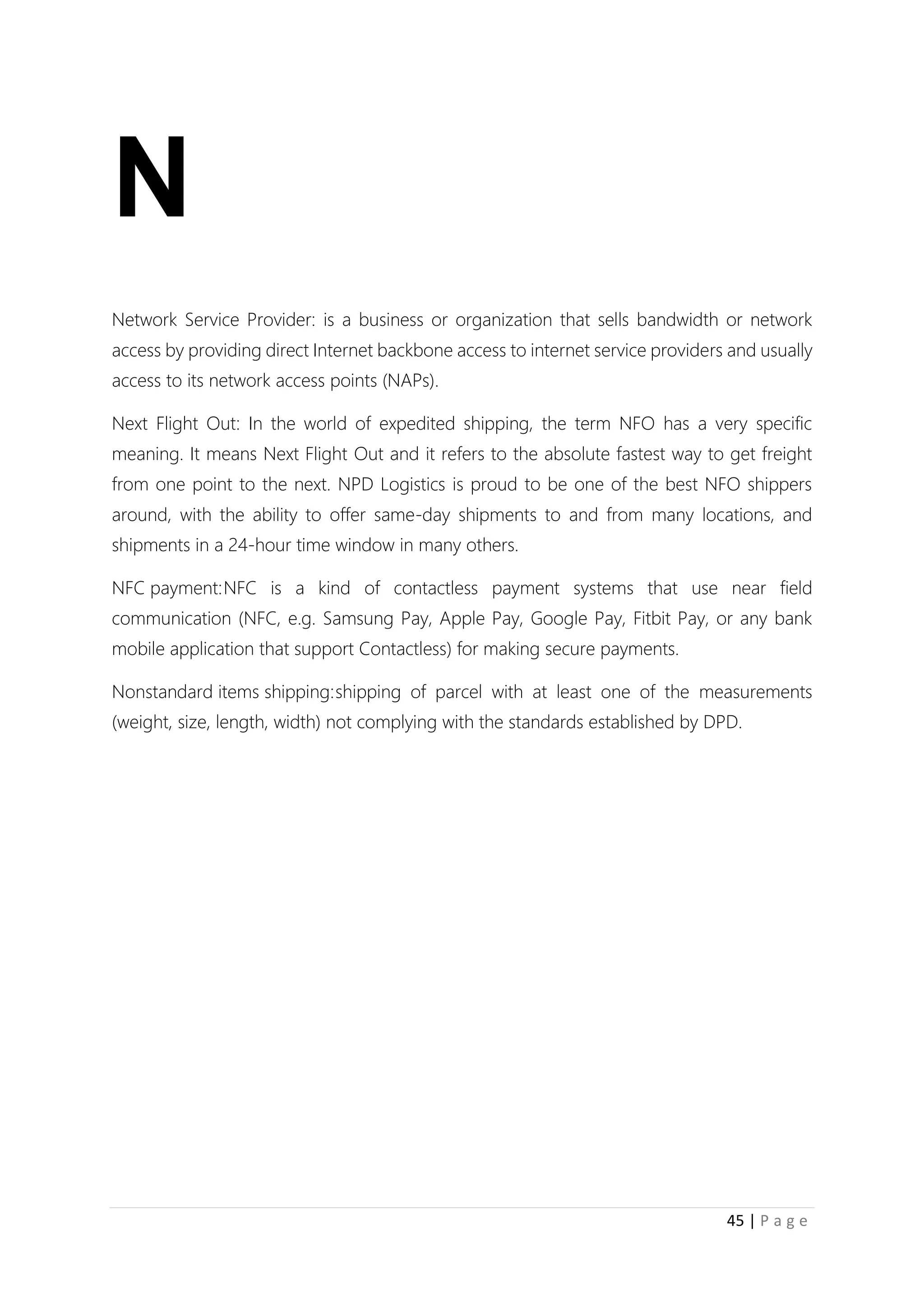 Glossary of logistics and postal logistics | PDF