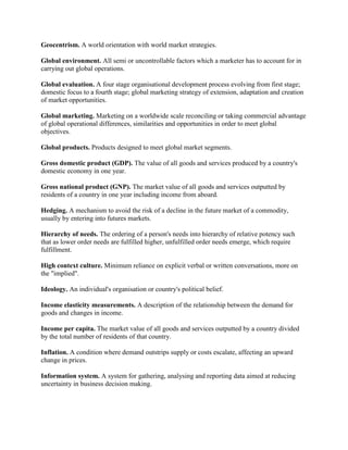 Glossary of marketing terms | DOCX