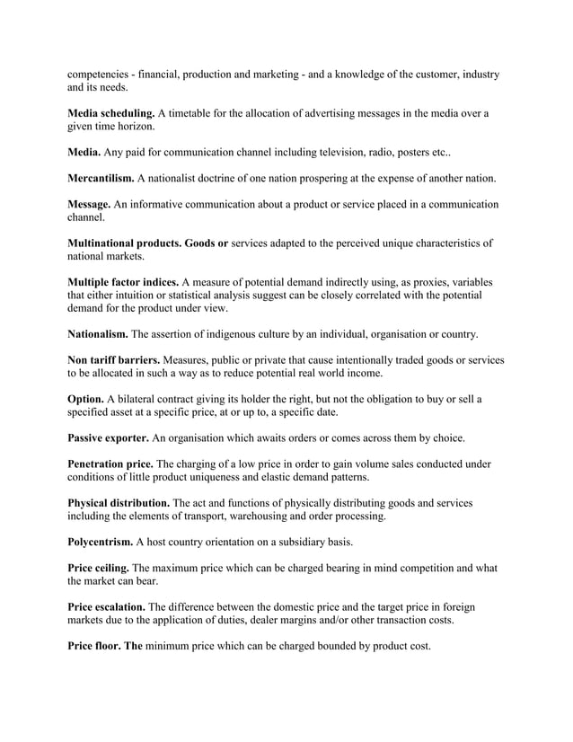 Glossary of marketing terms | DOCX