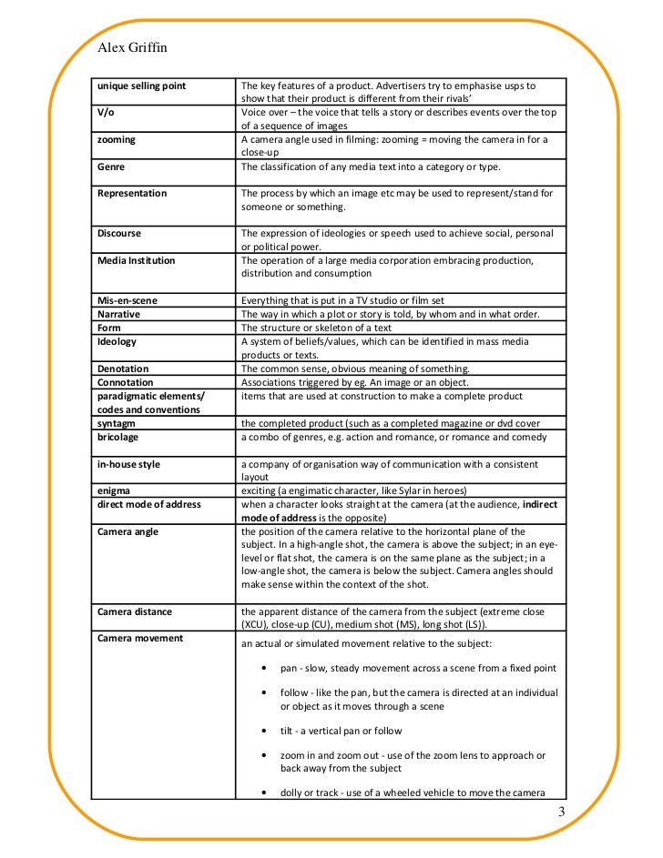 Glossary of media terms