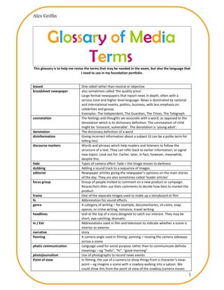 Glossary of media terms | DOC