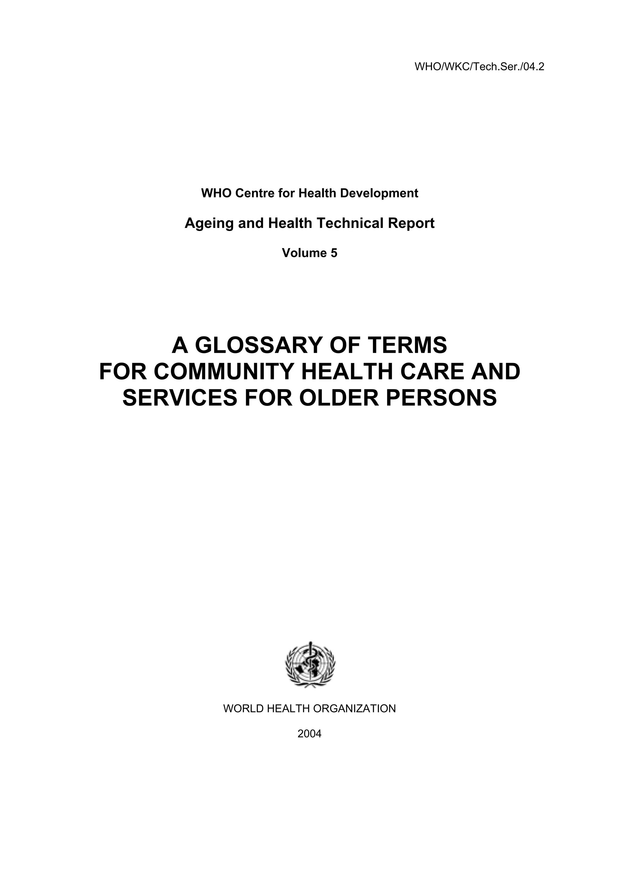 Glossary of medical terminology by who | PDF