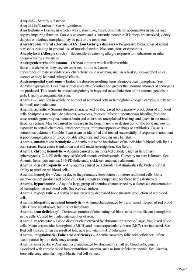 Glossary of medical terms | PDF