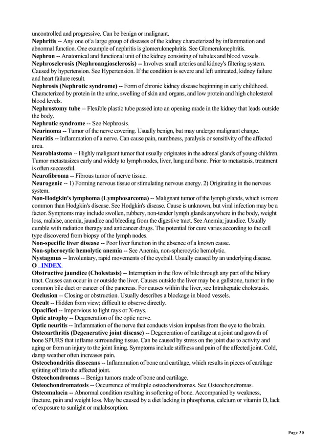 Glossary of medical terms | PDF