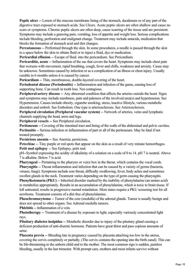 Glossary of medical terms | PDF