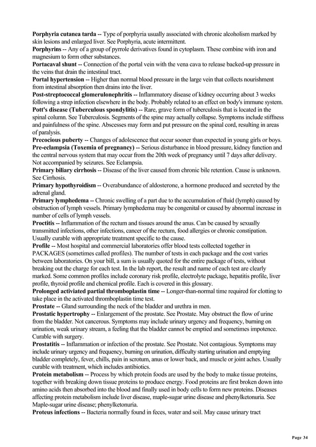 Glossary of medical terms | PDF