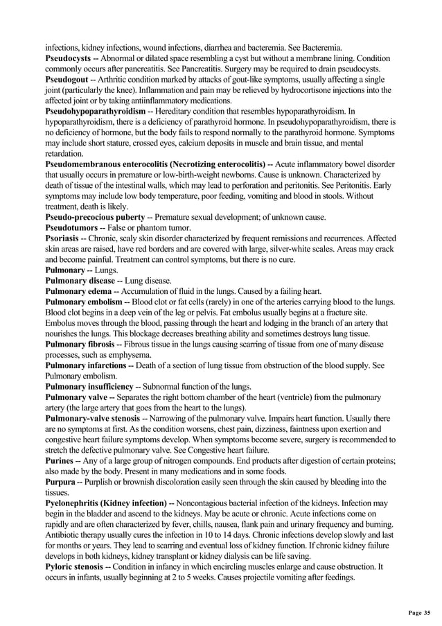 Glossary of medical terms | PDF