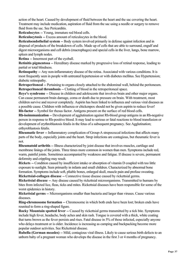 Glossary of medical terms | PDF