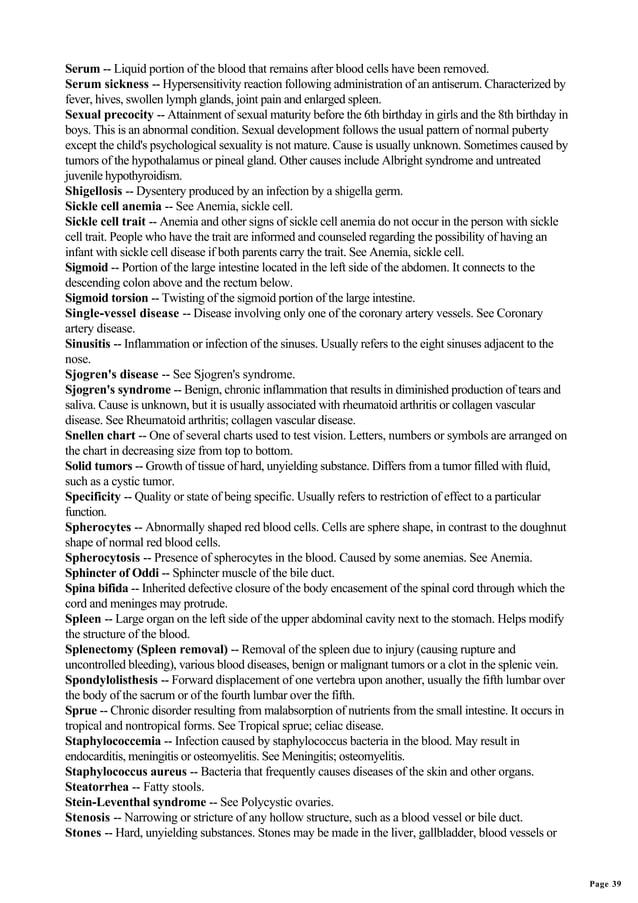 Glossary of medical terms | PDF