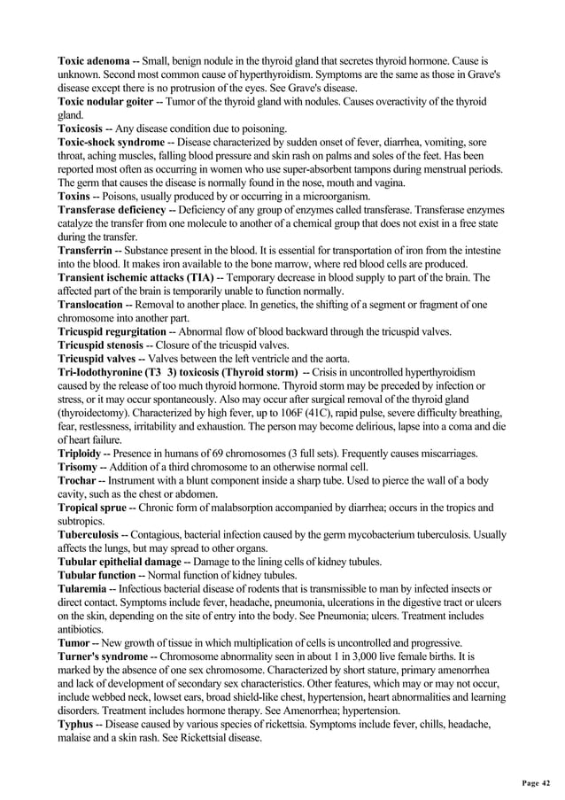 Glossary of medical terms | PDF