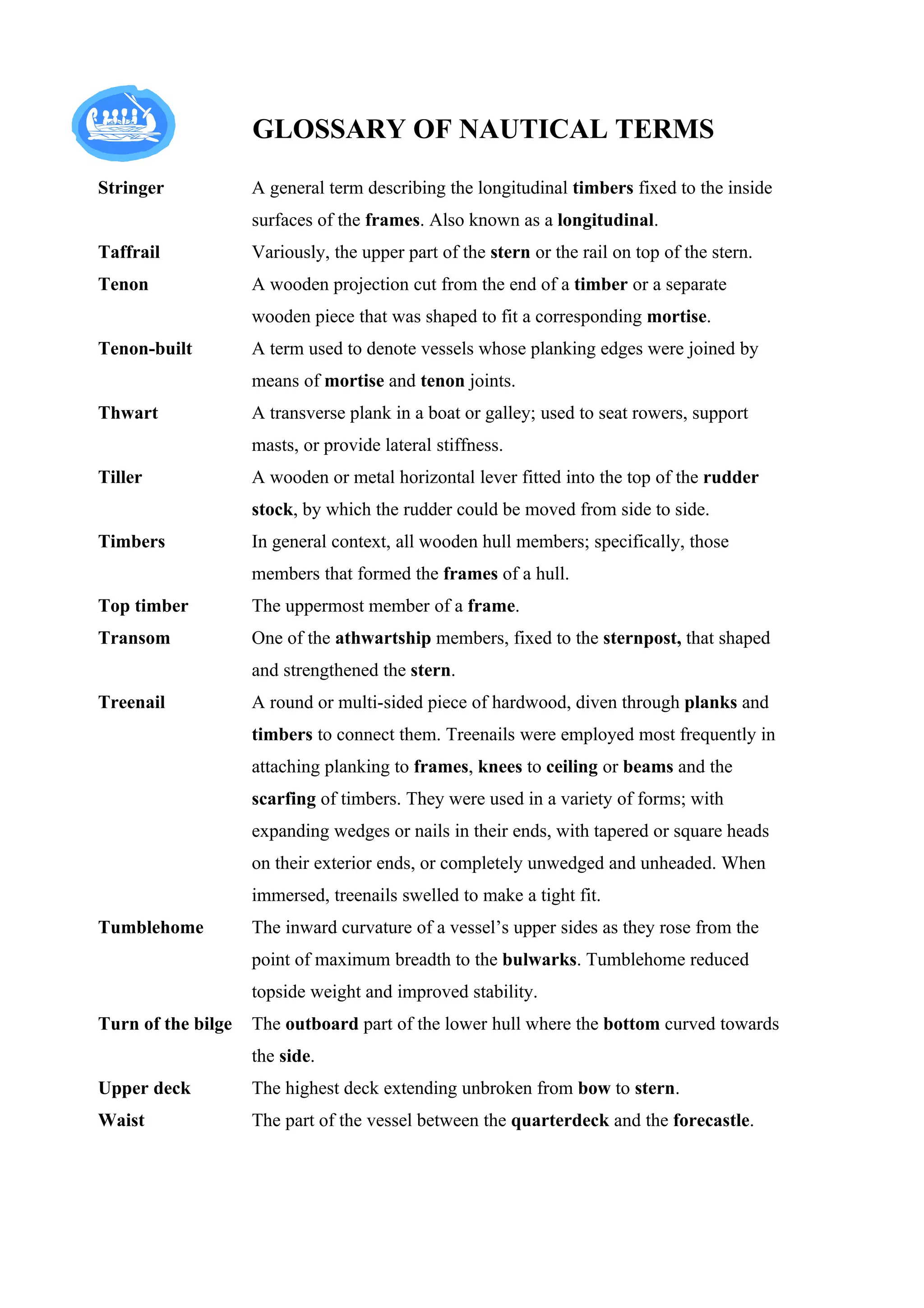 Glossary of Nautical Terms | DOC