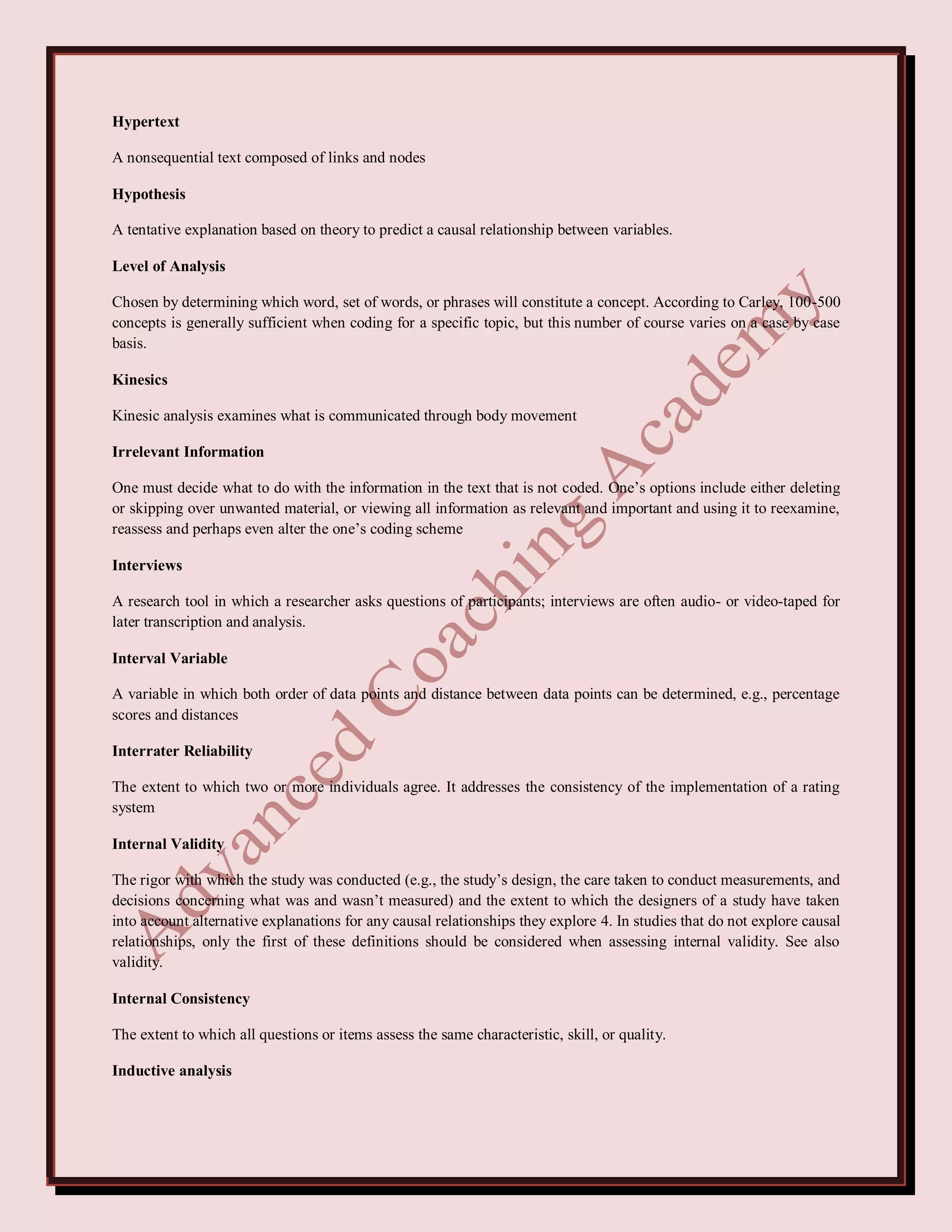 Glossary of Scientific Terms | PDF | Science