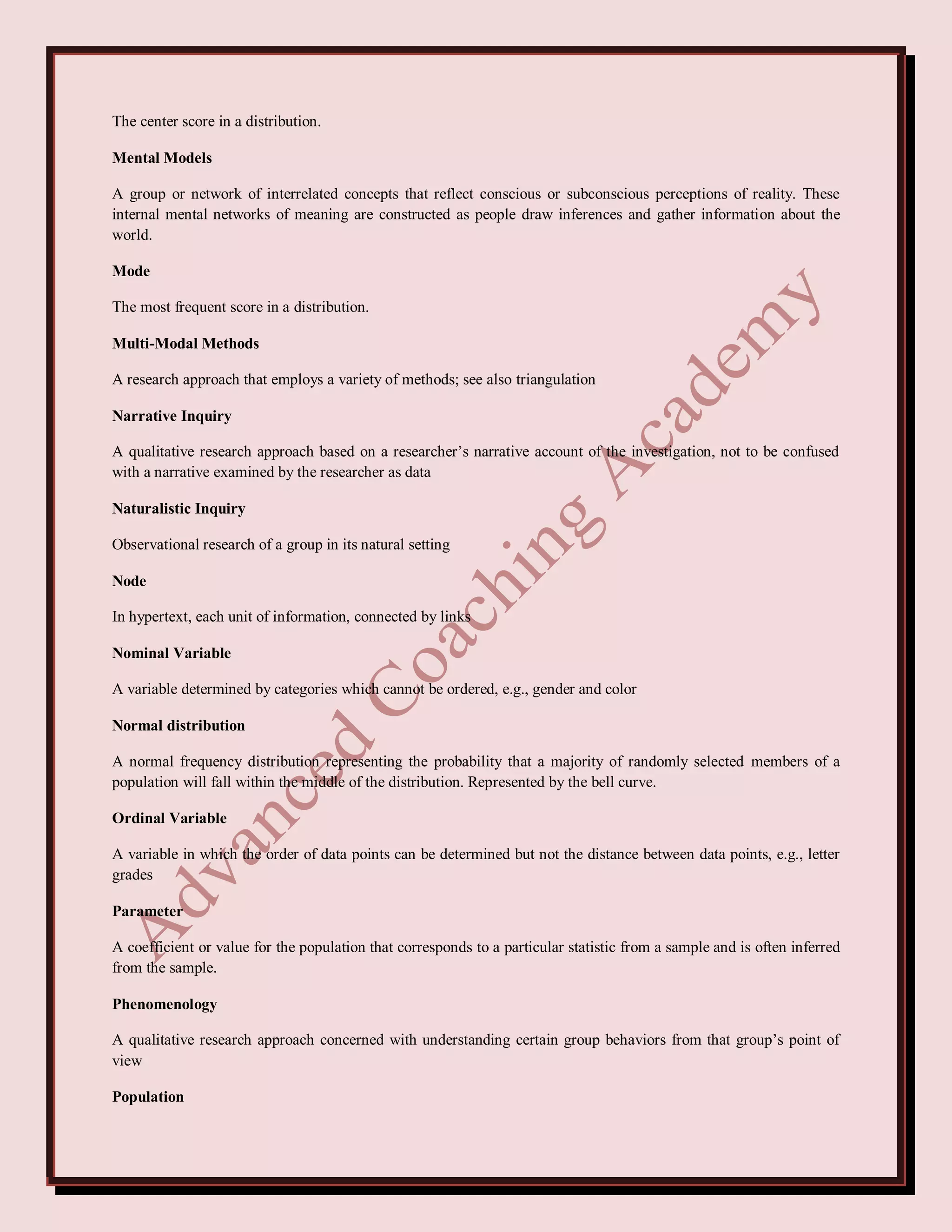 Glossary of Scientific Terms | PDF | Science