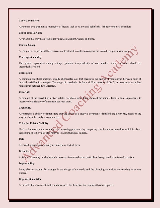 Glossary of Scientific Terms | PDF | Science