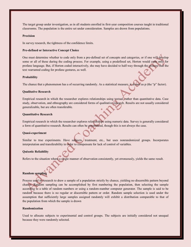 Glossary of Scientific Terms | PDF