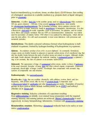 Glossary of staining methods, reagents, immunostaining, terminology and ...