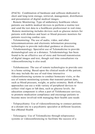 (Glossary of Telemedicine and eHealth)· Teleconsultation Cons.docx